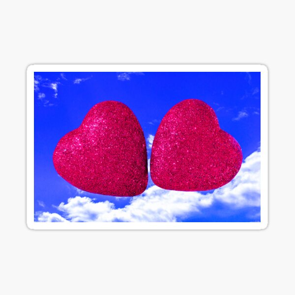 "Two Hearts" Sticker for Sale by essentialimage | Redbubble