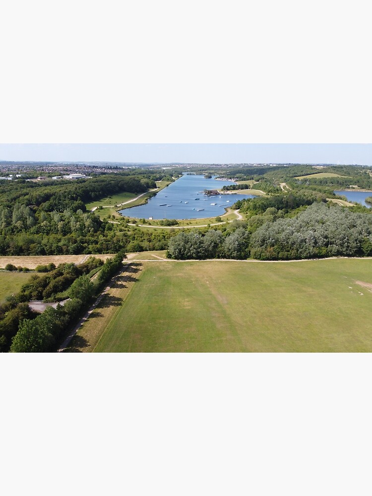 Póster «Vista aérea de Rother Valley Country Park, Rotherham en 4K» de ...