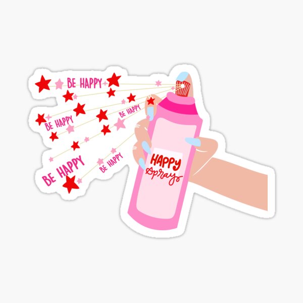 "Happy spray art" Sticker for Sale by AznavourByKarin | Redbubble
