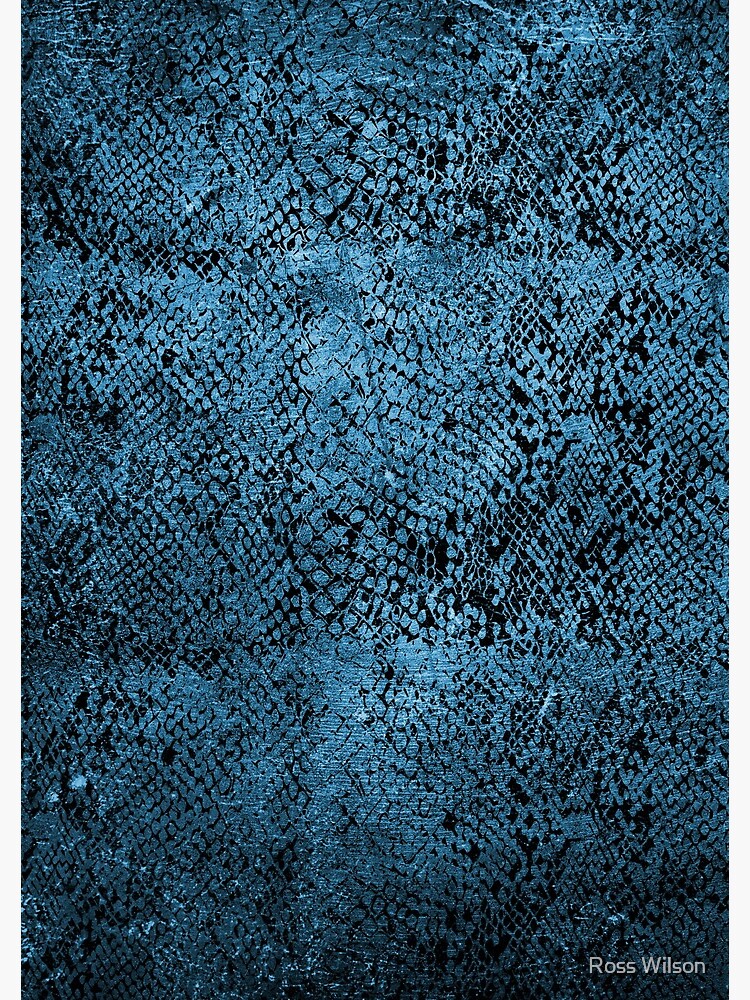 "Blue Snakeskin Pattern" Journal for Sale by RossWilson12 | Redbubble