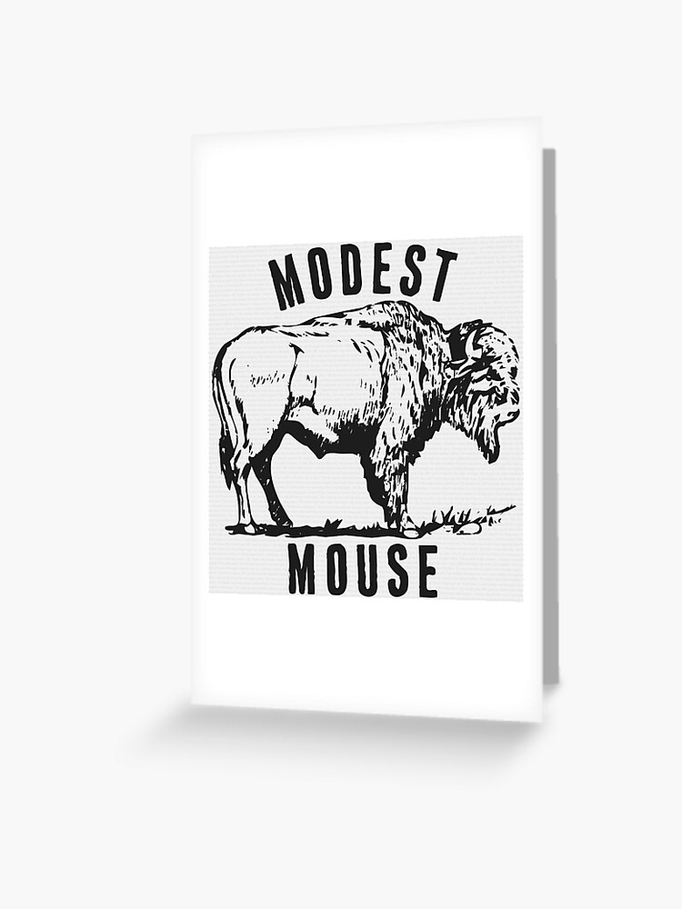 "Modest Mouse Black White" Greeting Card for Sale by brodiebea | Redbubble