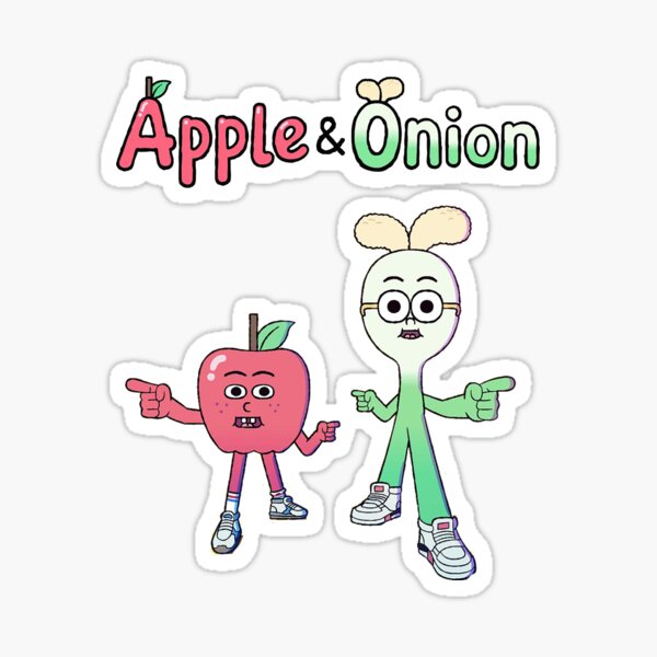 "Apple and Onion" Sticker by TheLucasStory | Redbubble