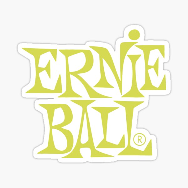 "Ernie ball merchant" Sticker for Sale by peacockissac | Redbubble