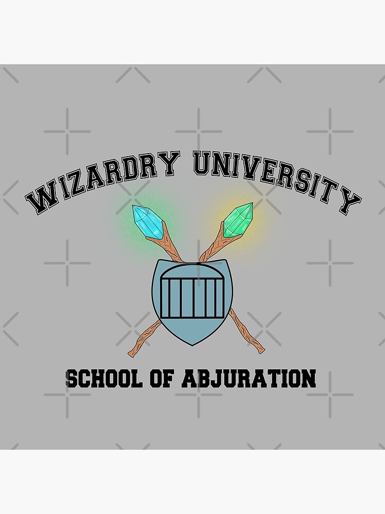 "Wizardry University - School of Abjuration" Poster for Sale by ...