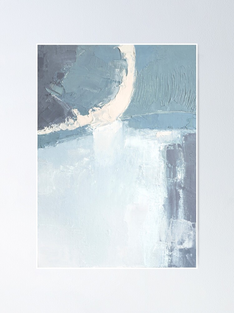 "Light blue gray abstract " Poster by ElaSzczepaniak | Redbubble