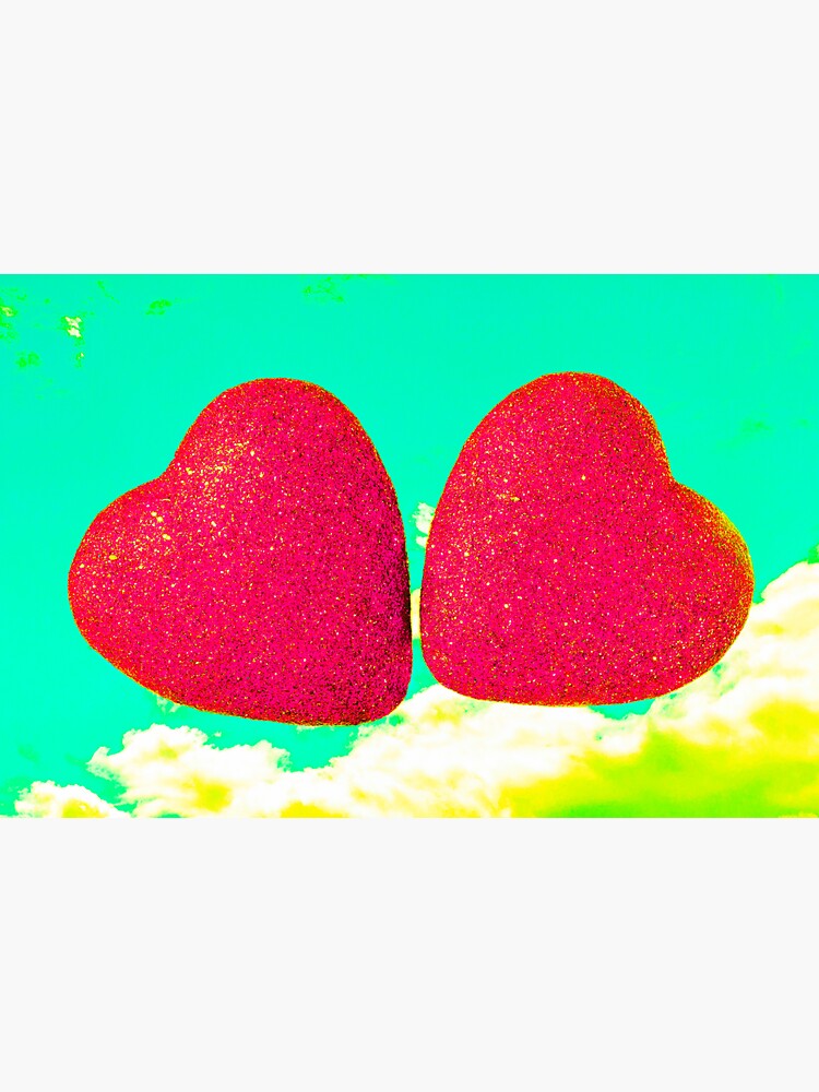 "Two Hearts" Sticker by essentialimage | Redbubble