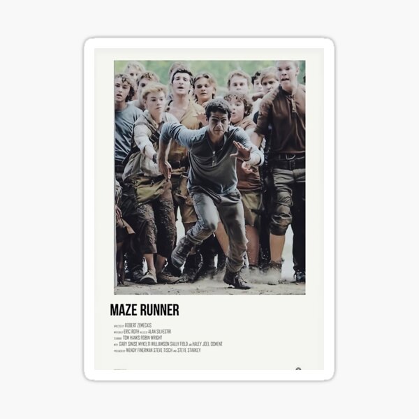 "maze runner poster - " Sticker for Sale by kolomijungf | Redbubble