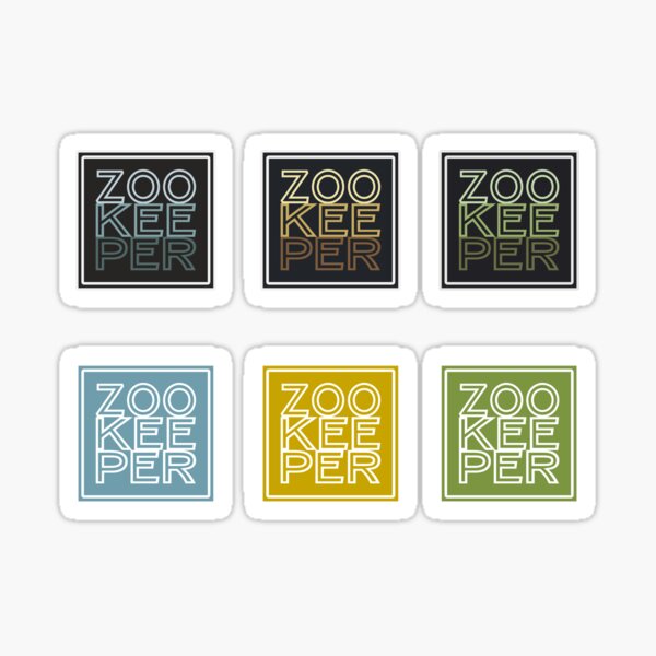 "Zookeeper text box - jungle" Sticker by GeoCreate | Redbubble