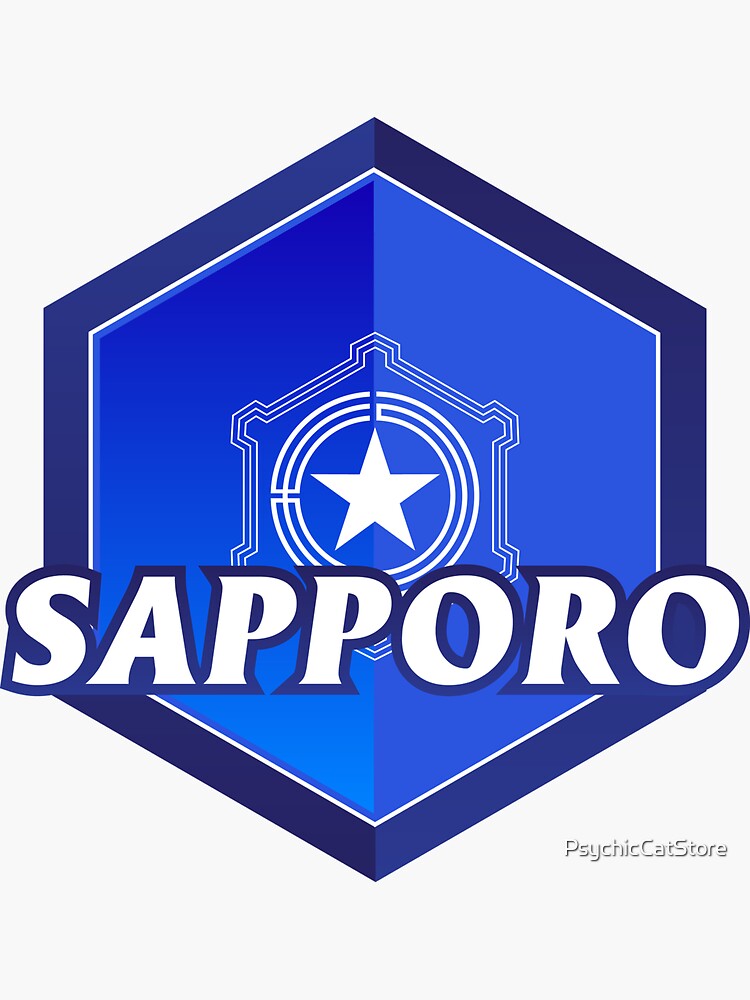 "Sapporo Municipality Japanese Symbol Anime Style" Sticker by ...