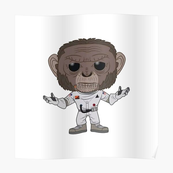 "BADASS MONKEY" Poster for Sale by EMOS- | Redbubble