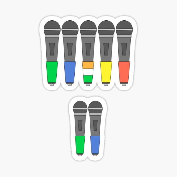 "One Direction/Larry Microphones Pack" Sticker for Sale by kaelsh82 ...