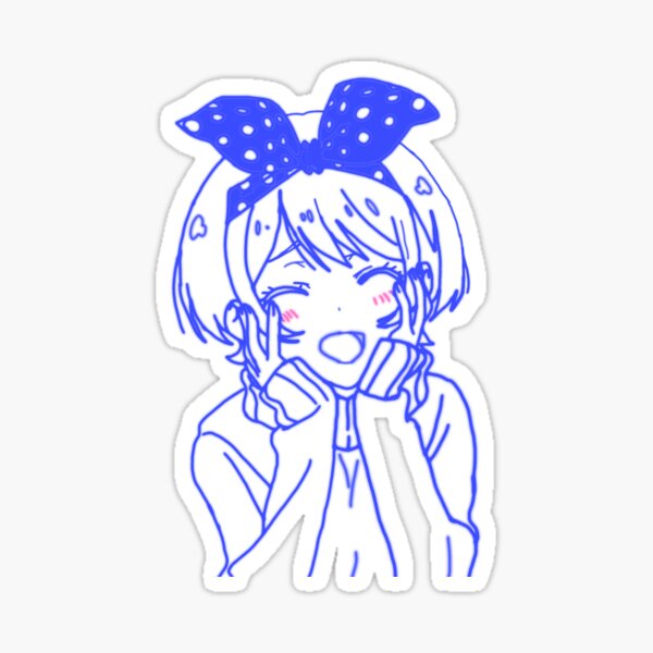 "Happy Ruka Neon Edition" Sticker for Sale by Hirozdz | Redbubble