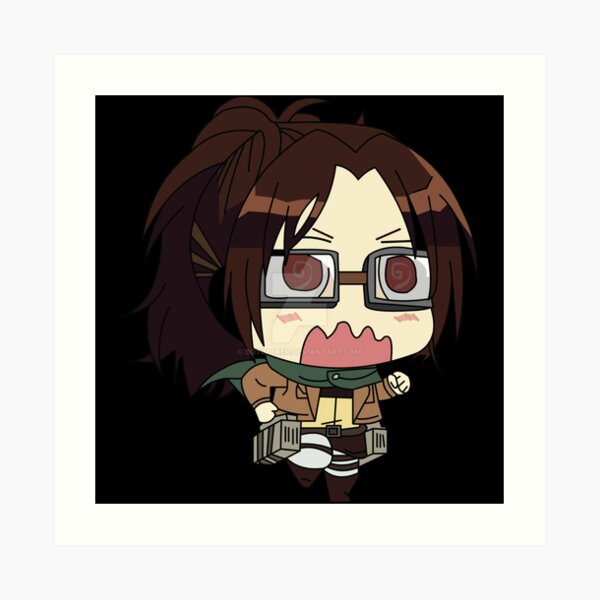"Hanji Zoe Chibi- hange chibi- attack on titan" Art Print for Sale by ...