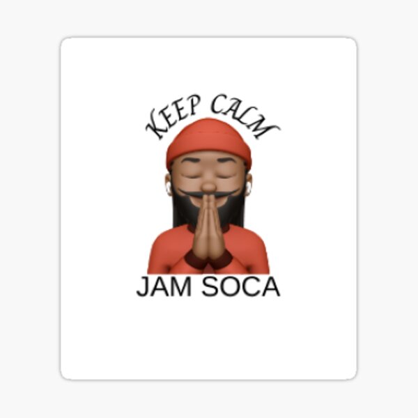 "Soca Guru Says Keep Calm and Jam Soca music" Sticker for Sale by ...