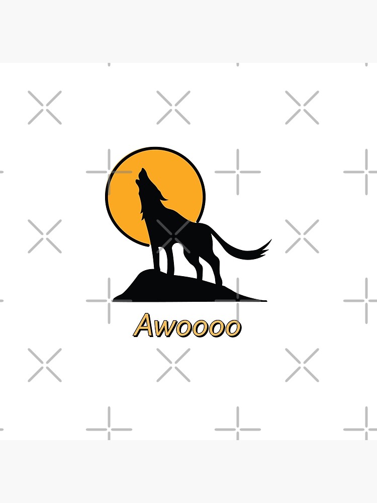 "Awoo Wolf Howl" Poster for Sale by kvsalazar | Redbubble