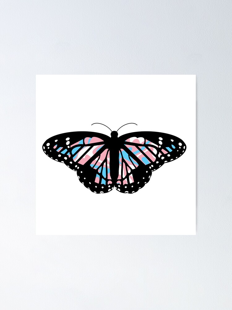 "Transgender Pride Butterfly" Poster for Sale by EuropaPrints | Redbubble