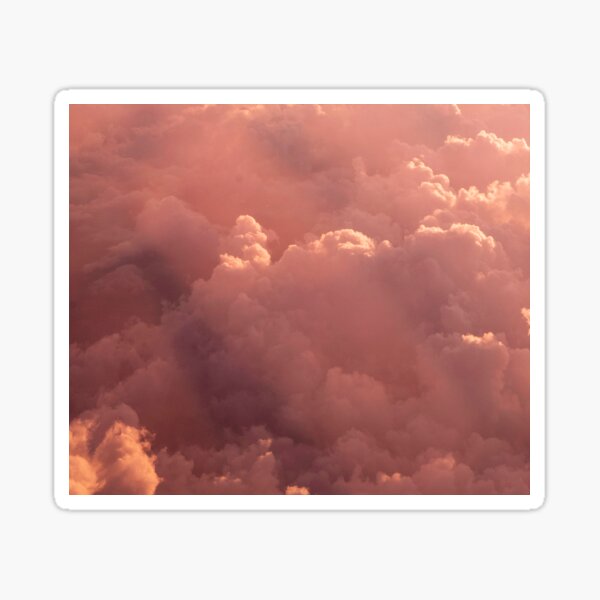 "Pink Clouds" Sticker by SayingsFramed | Redbubble