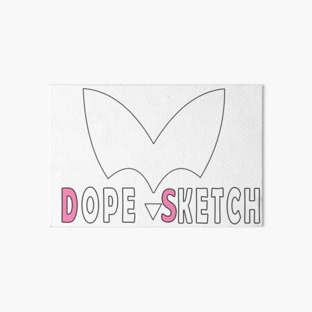 "Dope Sketch (Black Outline)" Art Board Print for Sale by Keltq | Redbubble