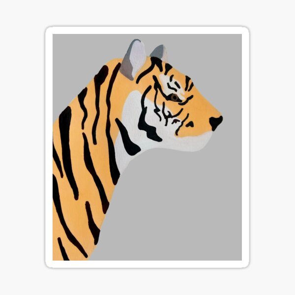 "Simplistic Tiger Print" Sticker by charlottefrank2 | Redbubble