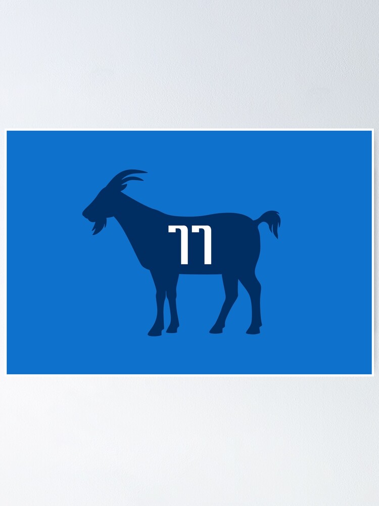 "DAL GOAT - 77 - light blue" Poster for Sale by SaturdayAC | Redbubble