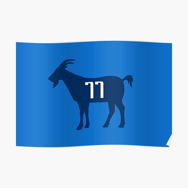 "DAL GOAT - 77 - light blue" Poster for Sale by SaturdayAC | Redbubble