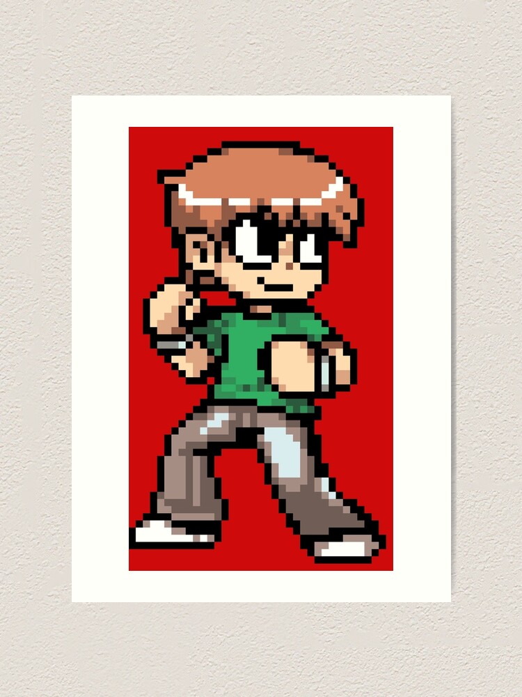 "Scott Pilgrim 8-bit art" Art Print by geninchuni | Redbubble