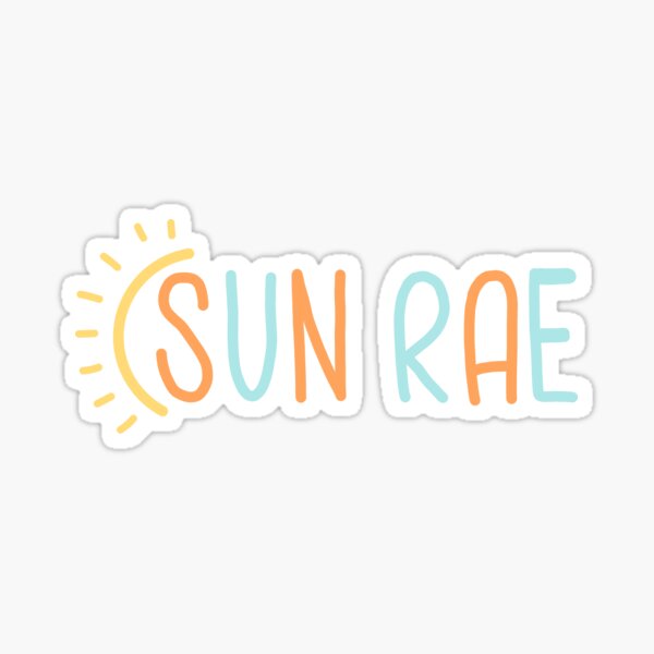 "Sun Rae Sticker Addison Rae Fandom" Sticker by pennypatches | Redbubble