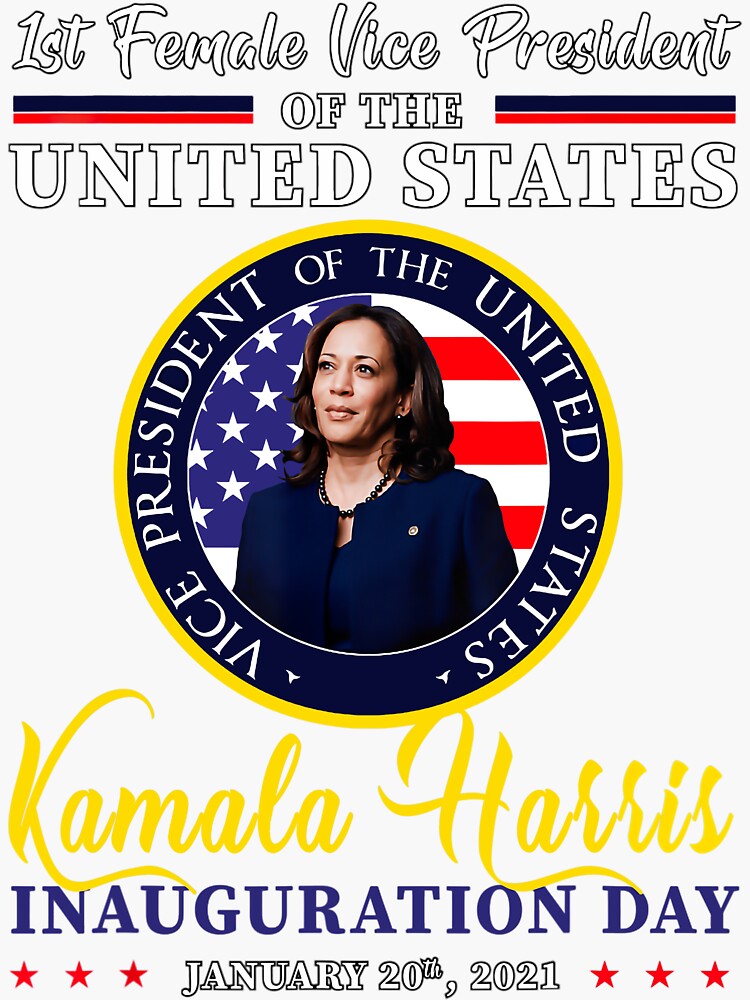 "President Joe Biden 2021 and VP Harris Inauguration Day" Sticker for ...