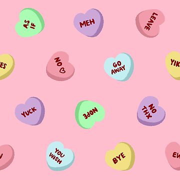 "Rude Conversation Hearts" Sticker for Sale by millygraphics | Redbubble