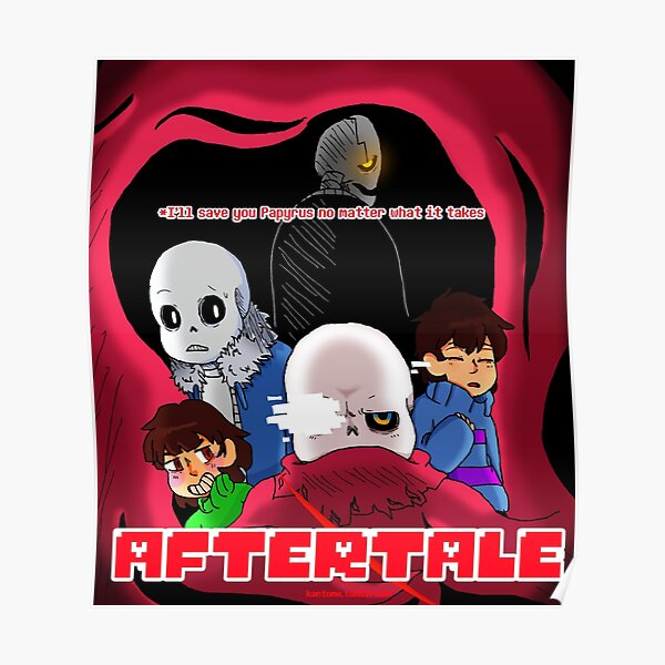 "Aftertale Poster" Poster for Sale by Artzombie | Redbubble