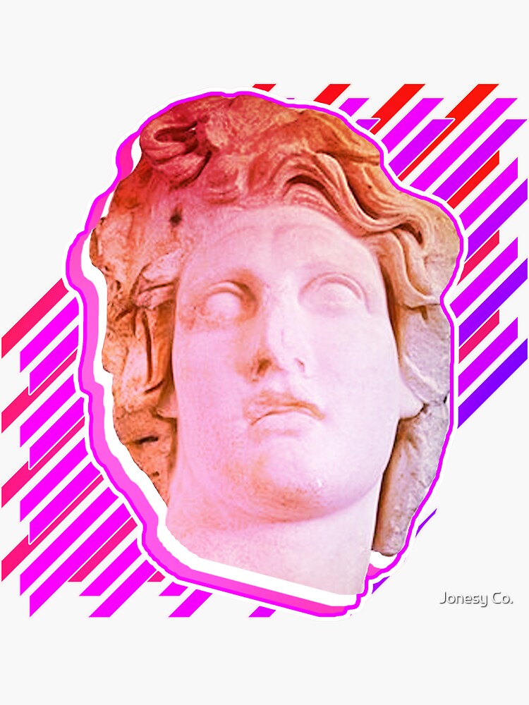 "VAPORWAVE MAN " Sticker by IAmKev | Redbubble