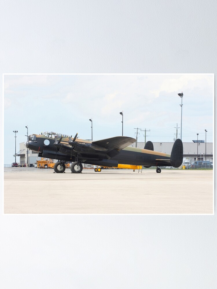 "Side view of Avro Lancaster bomber." Poster for Sale by ...
