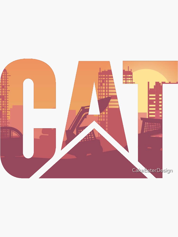 Pegatina «Logotipo de CAT - escena» de CakeEaterDesign | Redbubble