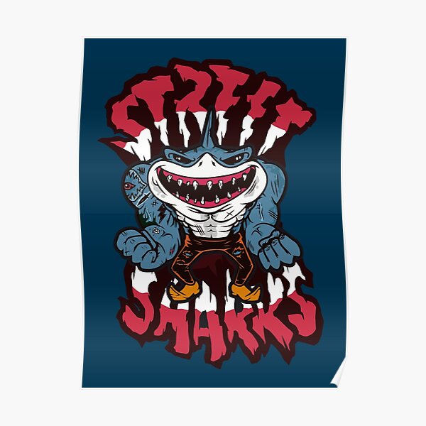 "Jawsome - Street Sharks" Poster for Sale by custard-zero | Redbubble