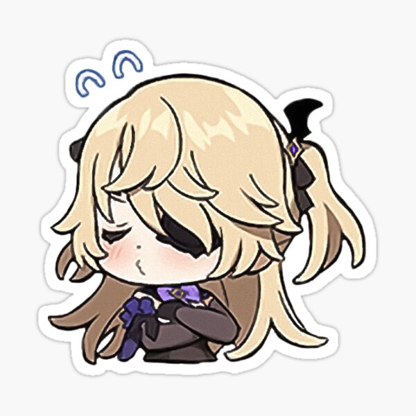 "Fischl | Genshin Impact Sticker "Hmph"" Sticker for Sale by ...