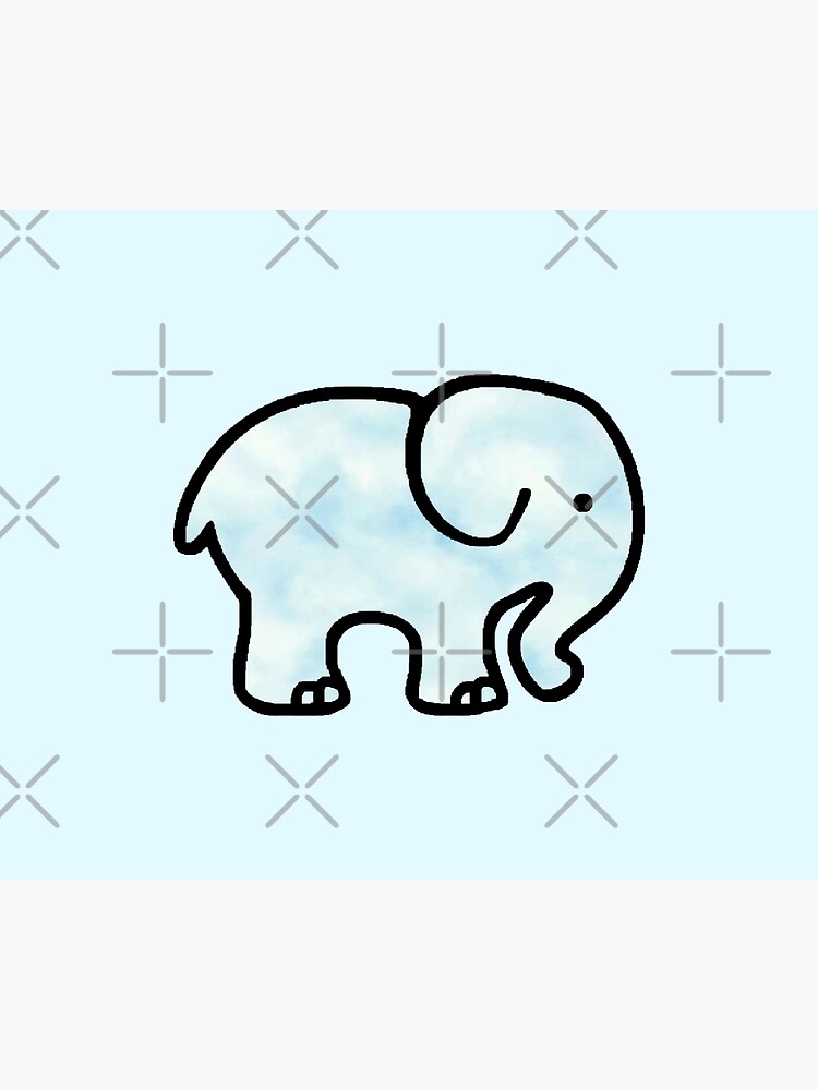 "Light blue elephant" Poster by Als10806 | Redbubble