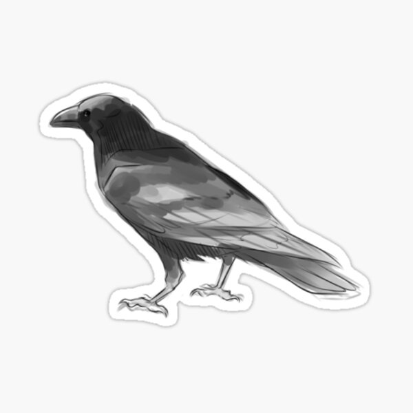 "Raven sticker" Sticker for Sale by Noebelle | Redbubble