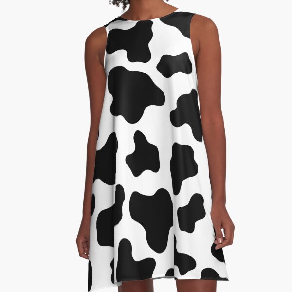 "Seamless Cow Print | Cow Pattern | Cow Print Background" A-Line Dress ...