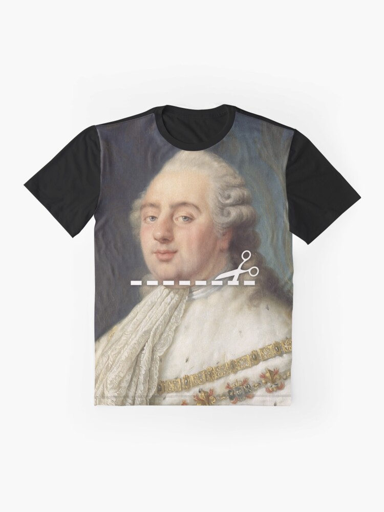 "Cut Here - Louis XVI" T-shirt by KatieBuggDesign | Redbubble