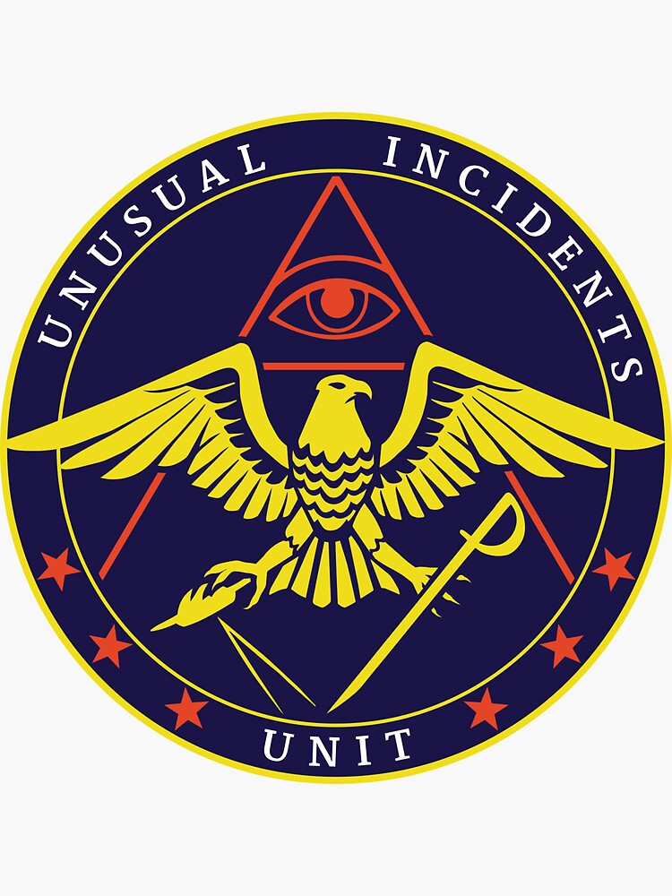 "FBI Unusual Incidents Unit" Sticker for Sale by GdLkngCrps | Redbubble