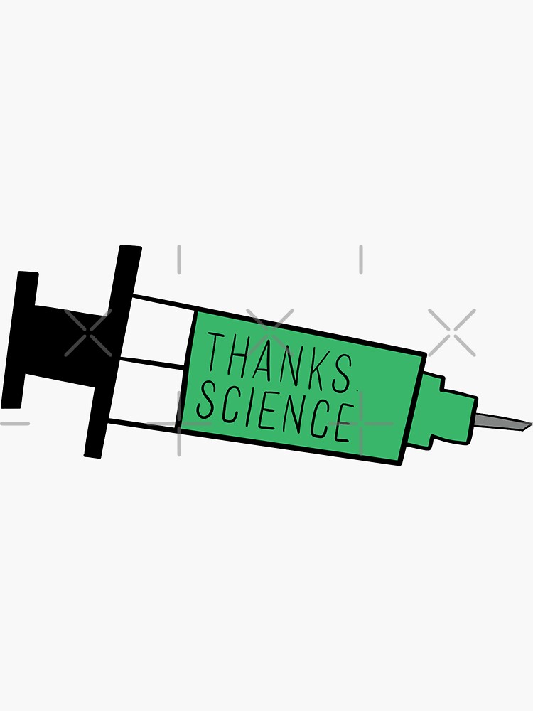 "Thanks Science" Sticker for Sale by MeaganBragwell | Redbubble