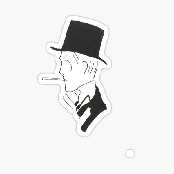 "Arsène lupin " Sticker for Sale by kroma22 | Redbubble