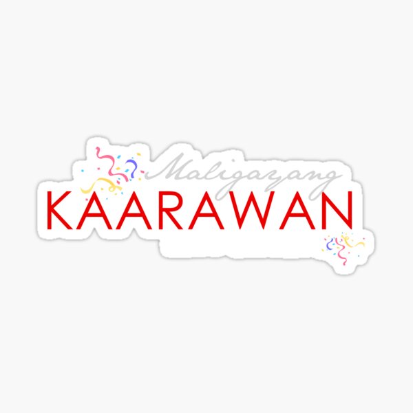 "Maligayang Kaarawan Filipino Prides" Sticker for Sale by FilipinoMerch ...