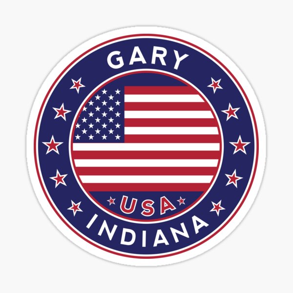 "Gary, Indiana" Sticker for Sale by Alma-Studio | Redbubble