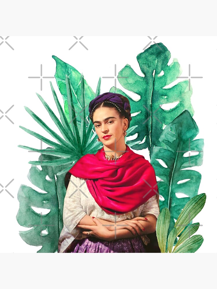 "Frida Kahlo, rebozo, watercolor, color" Art Print for Sale by ...