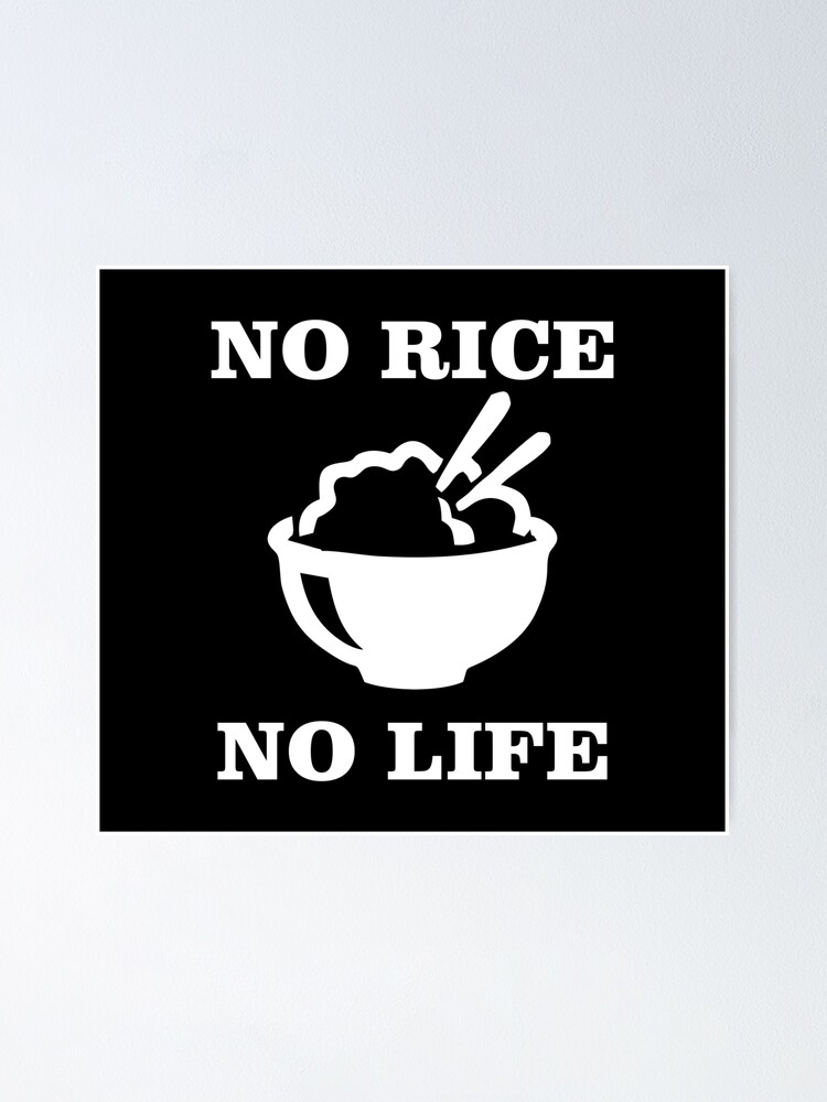 Póster «No Rice No Life Gracioso Filipino» de FilipinoMerch | Redbubble