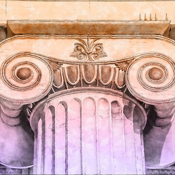 "Classic ionic column" Art Print for Sale by elgreko | Redbubble
