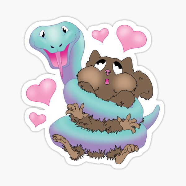 "Snake Hugs" Sticker for Sale by pytynia | Redbubble
