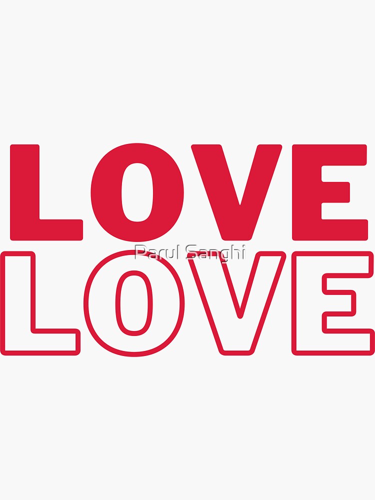 "Reflect LOVE" Sticker for Sale by ArtofCrafting | Redbubble