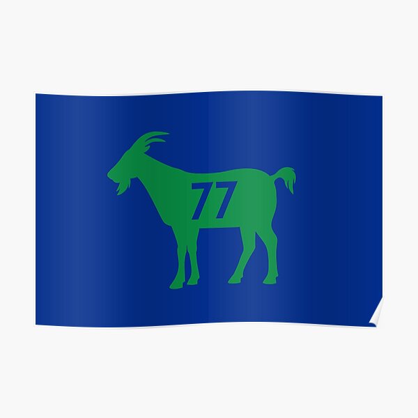 "DAL GOAT - 77 - royal" Poster by SaturdayAC | Redbubble